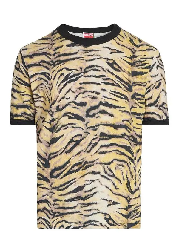 Kenzo Tiger Slim-fit T-shirt - Marigold