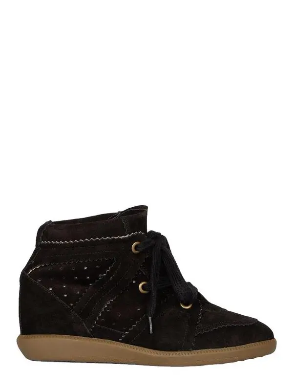 Isabel Marant Étoile Bobby Suede High-top Sneakers - Black
