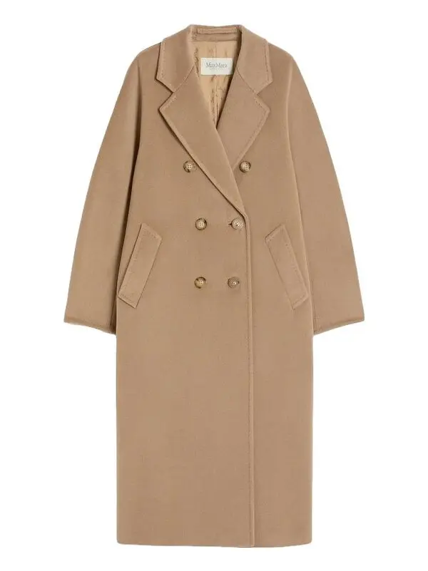 Max Mara Icon Madame Wool Cashmere Double-breasted Coat - Camel