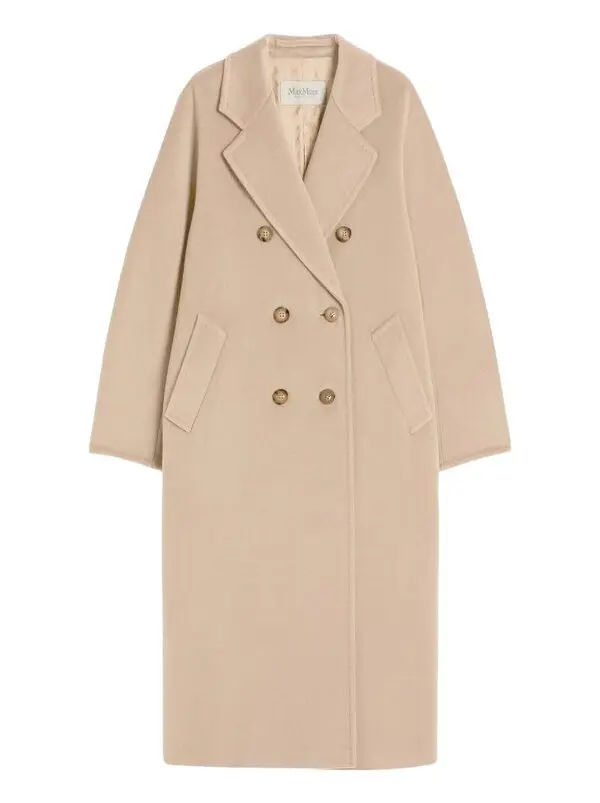 Max Mara Icon Madame Wool Cashmere Double-breasted Coat - Sand