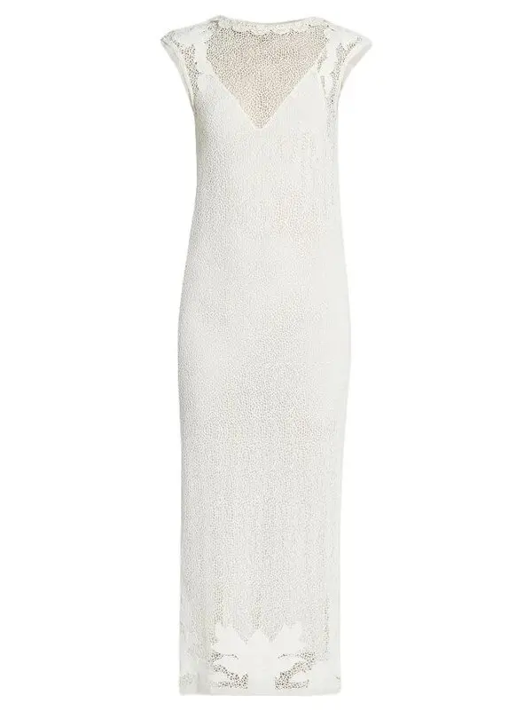 Isabel Marant Étoile Delvine Cotton Lace Slipdress - Ecru