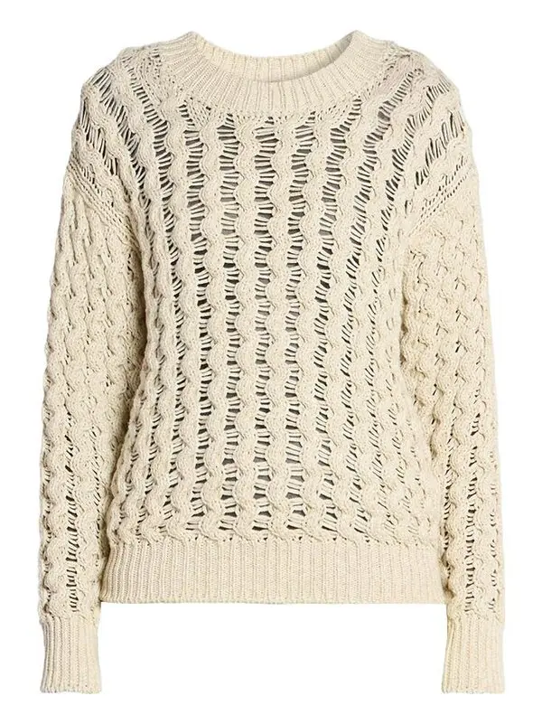 Isabel Marant Étoile Aurelys Cotton Crewneck Sweater - Ecru