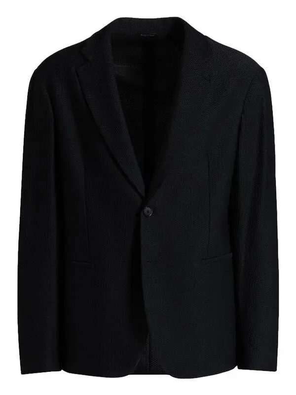 Giorgio Armani Single-breasted Stretch-nylon Jacket - Black