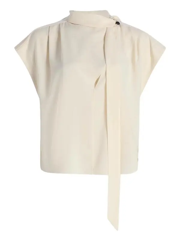 Isabel Marant Étoile Selene Scarf Woven Top - Ecru