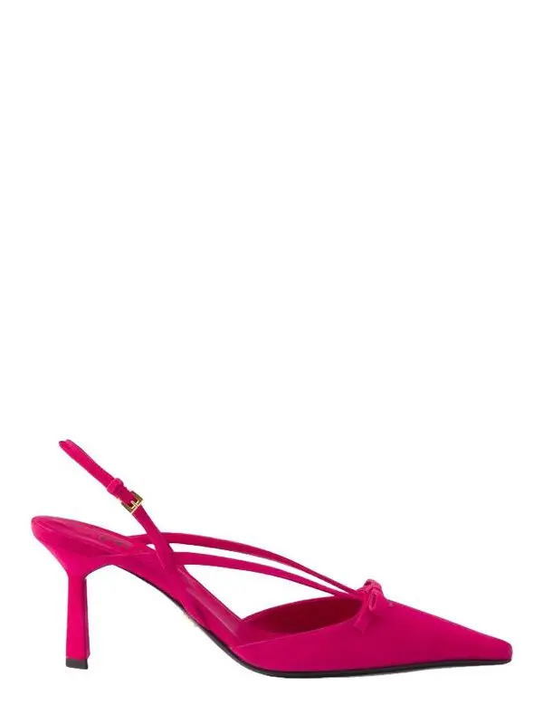 Prada Suede Slingback Pumps - Pink