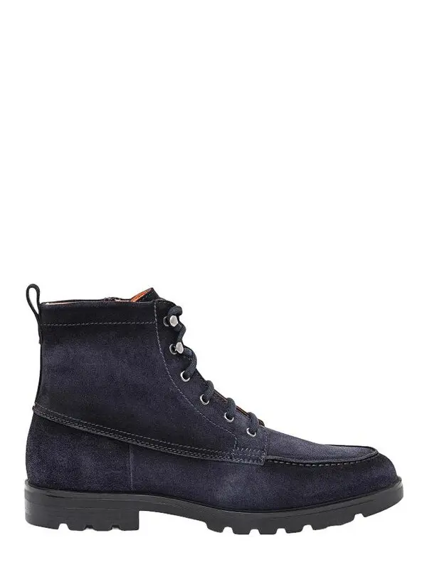 Santoni Flair Suede Boots - Blue