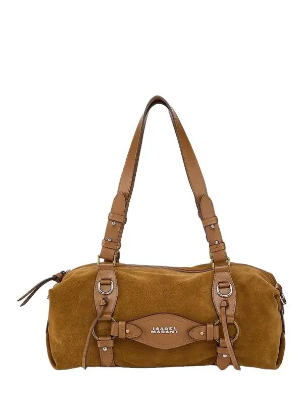 Isabel Marant Étoile Tilpa Mini Suede Bowling Bag - Cognac