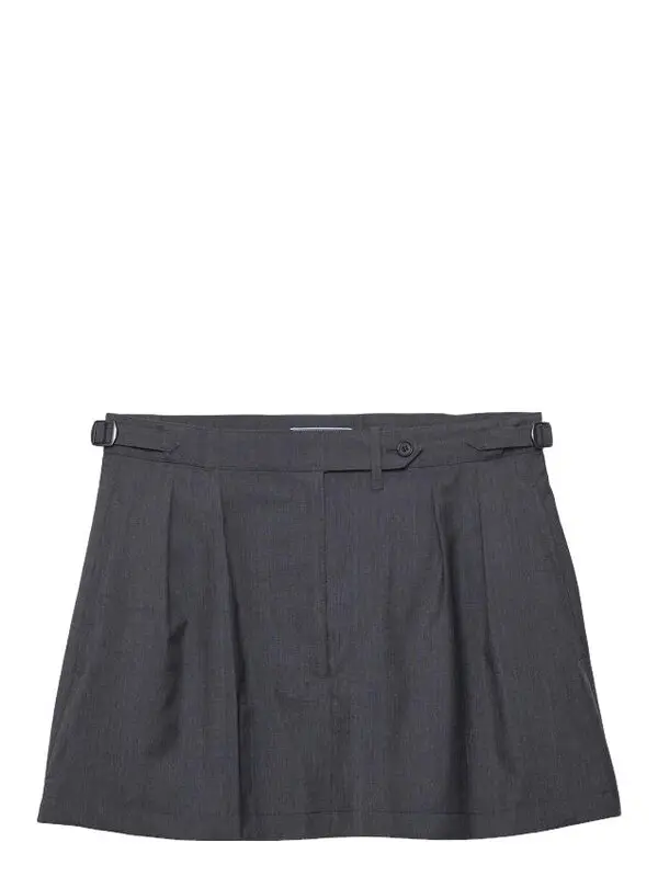 Prada Light Mohair Mini Skirt - Grey