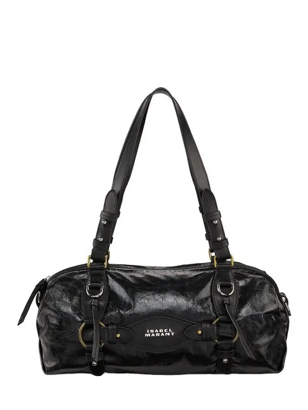 Isabel Marant Étoile Tilpa Mini Leather Bowling Bag - Black