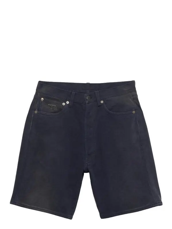 Prada Denim Bermuda Shorts - Blue