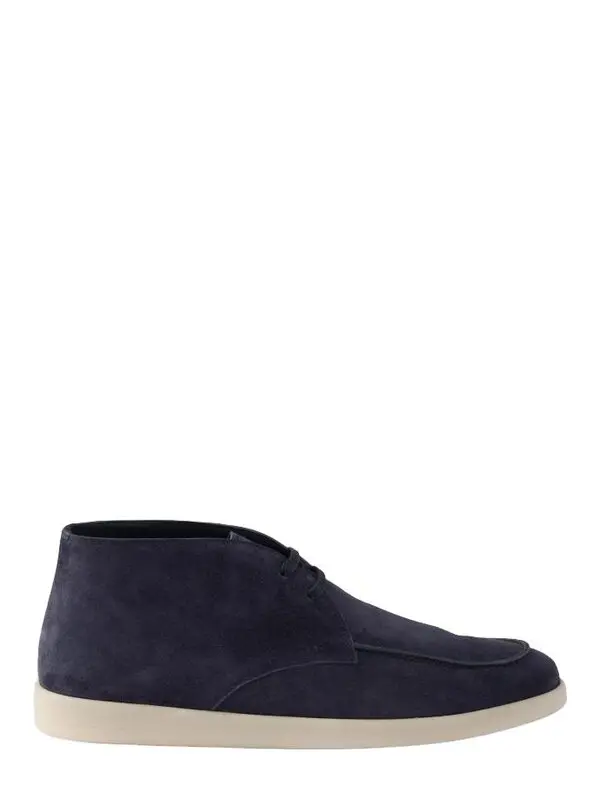 Prada Suede Chukka Boots - Blue