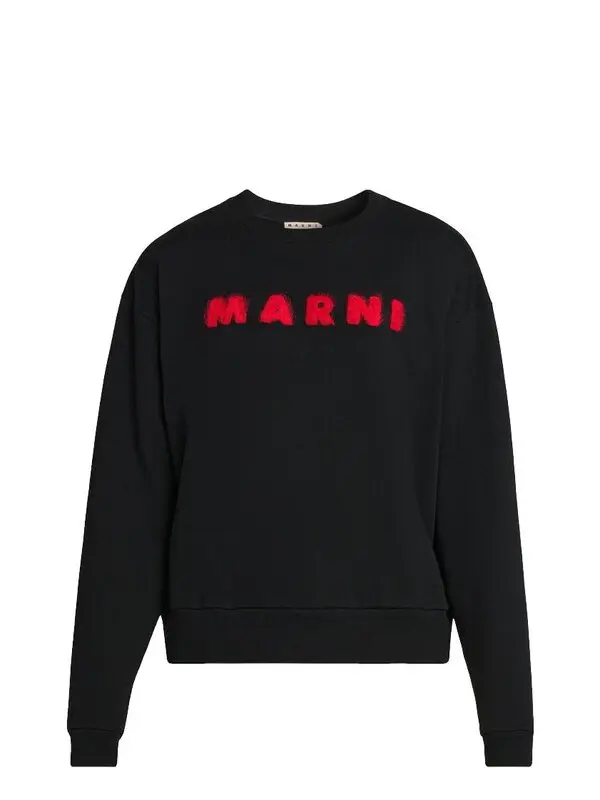 Marni Logo Crewneck Sweatshirt - Black