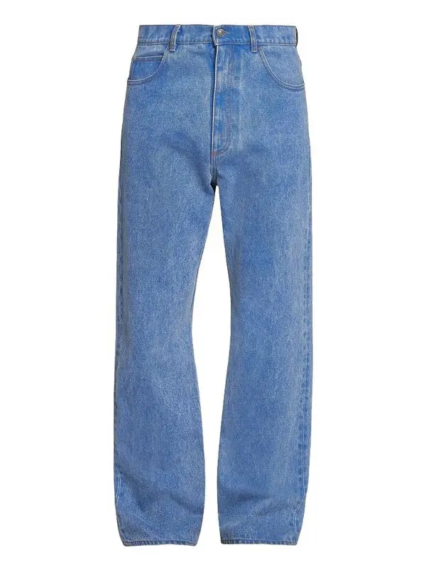 Marni Denim Wide-leg Trousers - Cobalt