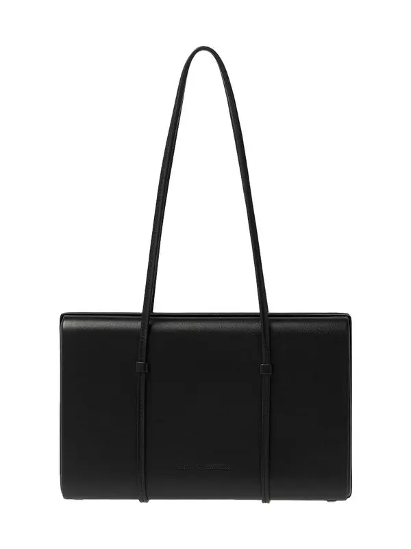 Carolina Herrera Luci Leather Shoulder Bag - Black