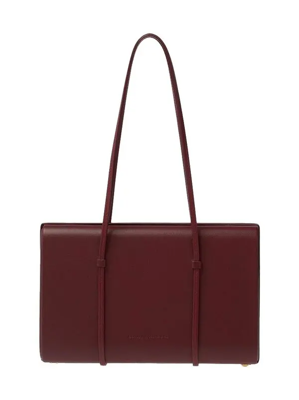 Carolina Herrera Luci Leather Shoulder Bag - Rioja