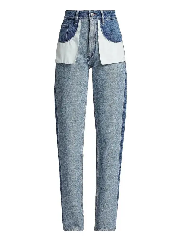 MAISON MARGIELA Reversed Five-pocket Straight-leg Jeans - Medium Blue