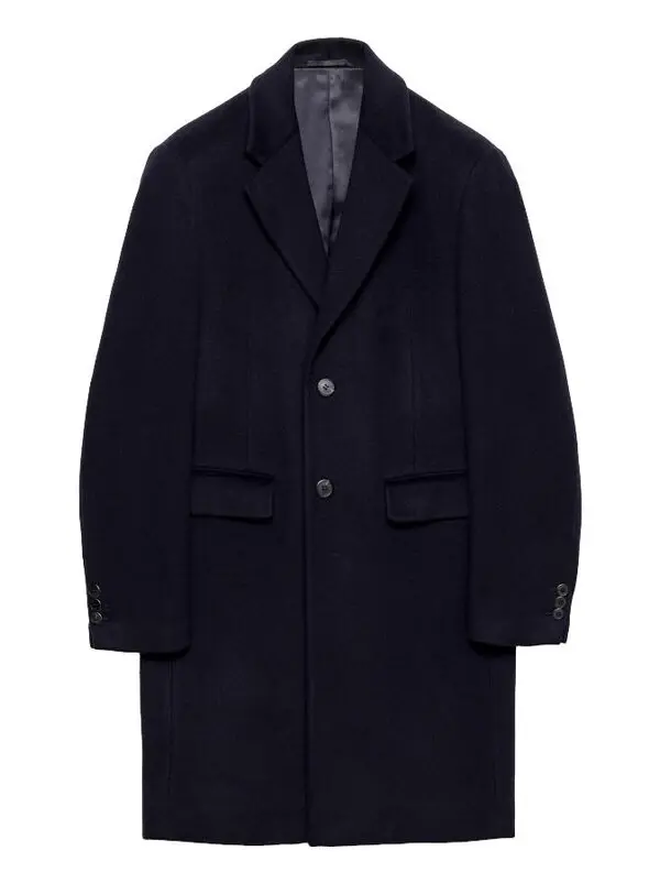 Prada Single-breasted Wool And Cashmere Coat - Blue