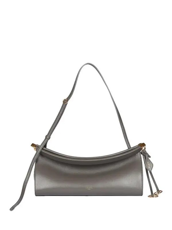 Alaïa Le Click East West Leather Shoulder Bag - Acier