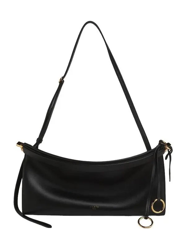 Alaïa Le Click East West Leather Shoulder Bag - Noir