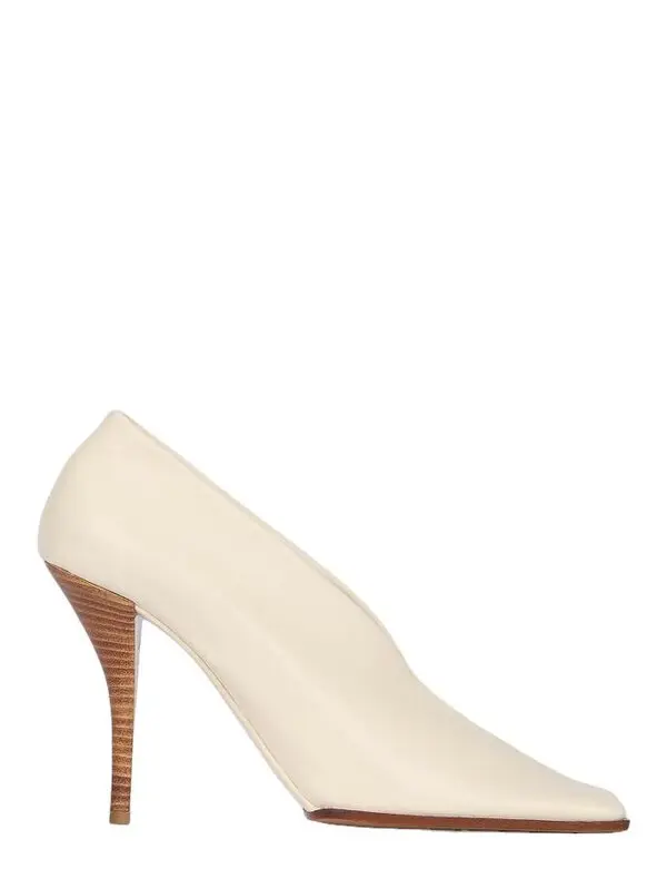 Alaïa 90mm Leather Square-toe Pumps - Argile