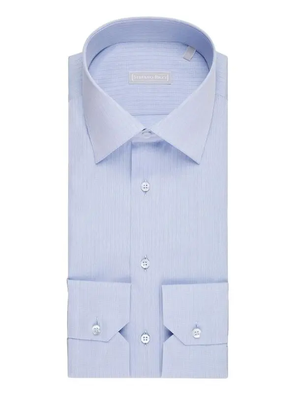 Stefano Ricci Refined Classic Dress Shirt - Blue