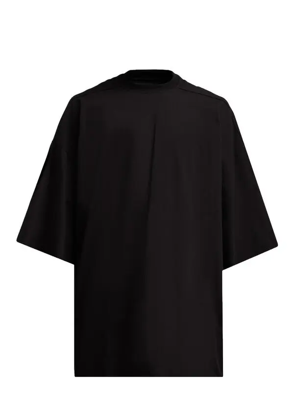 Rick Owens Tommy Oversized Cotton Crewneck T-shirt - Black