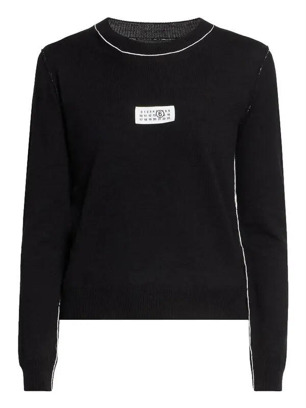MAISON MARGIELA Wool Crewneck Sweater - Black