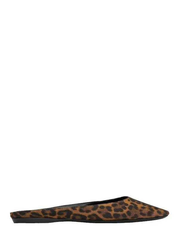 Saint Laurent Lido Slip-ons In Grosgrain - Leopard