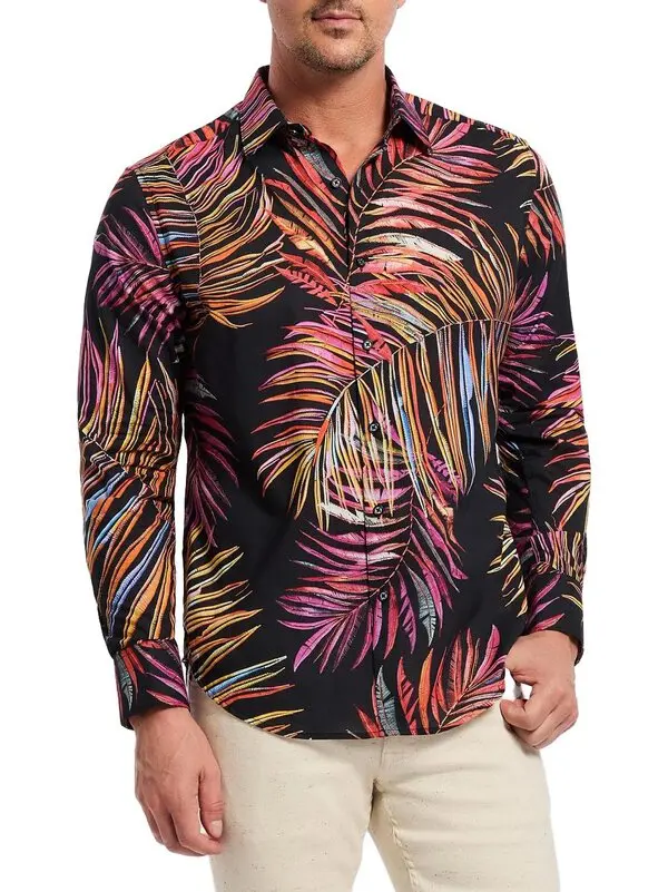 Robert Graham Acai Printed Cotton Button-front Shirt - Multi