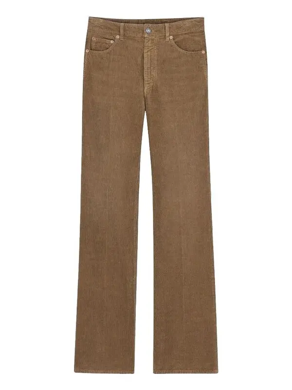 Saint Laurent 70's Pants In Corduroy - Fall Leaf