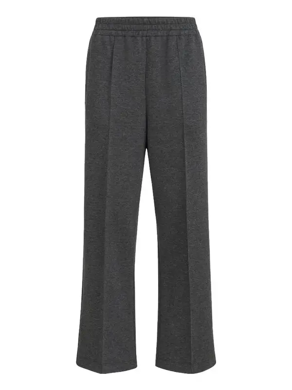 Brunello Cucinelli Techno Cotton And Cashmere Interlock Track Sweatpants - Anthracite