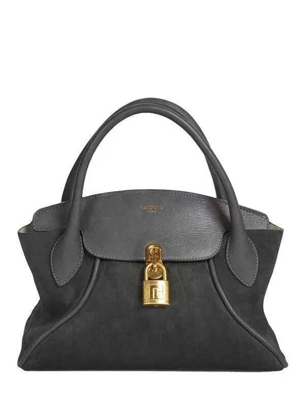 Balmain Pulse Small Day Handle Bag - Gris Fonce