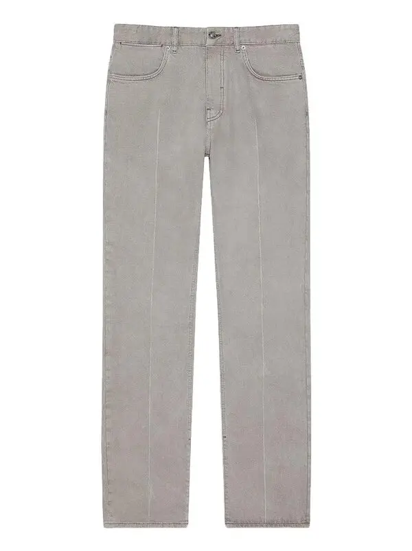Givenchy Straight Fit Jeans With Folded Effect - Cloud Grey