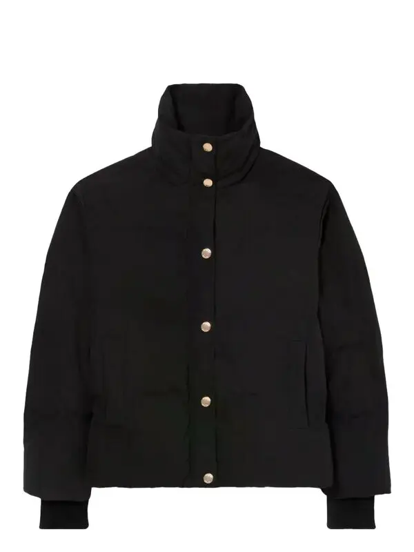 Claudie Pierlot Short Oversized High-neck Puffer Jacket - Black