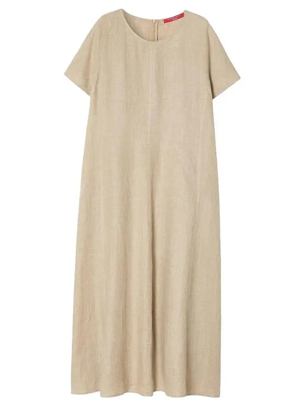 Marina Rinaldi Faded Linen Dress - Sand