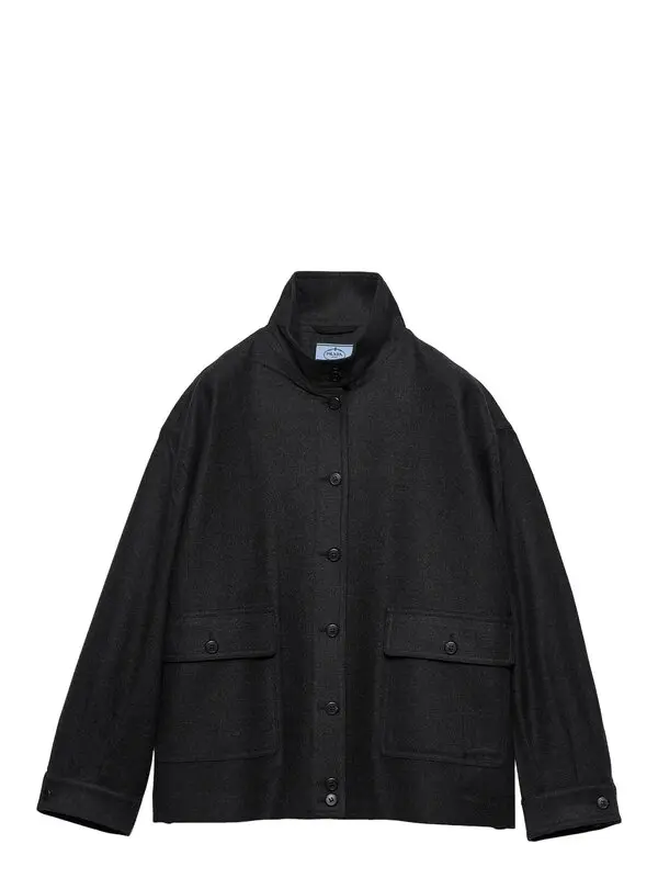 Prada Re-wool Blouson Jacket - Grey
