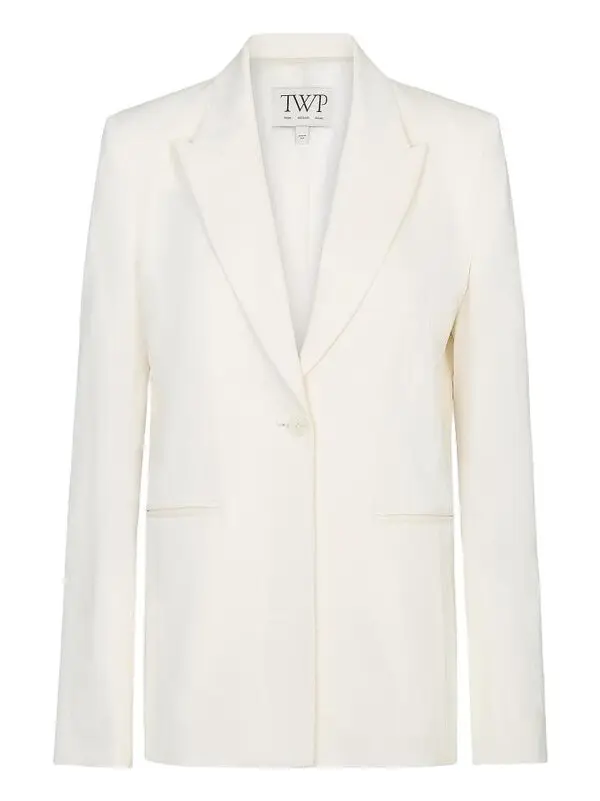TWP Her Fit Linen-blend Blazer - Bone