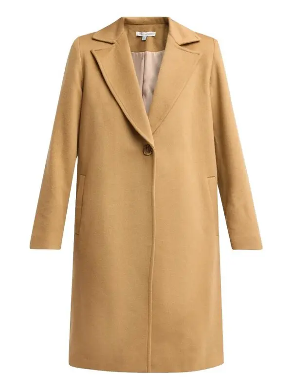Sofia Cashmere Wool-cashmere Notch-lapel Coat - Camel