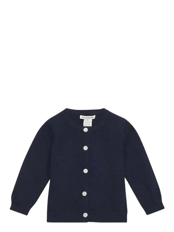 Sofia Cashmere Baby's Classic Cashmere Cardigan - Navy
