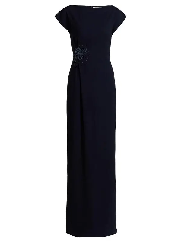 SACHIN BABI Kelly Embellished Stretch-crepe Column Gown - Midnight