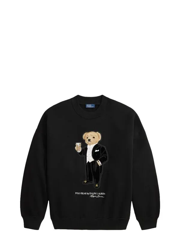 Polo Ralph Lauren Martini Polo Bear Cotton-blend Fleece Sweatshirt - Black