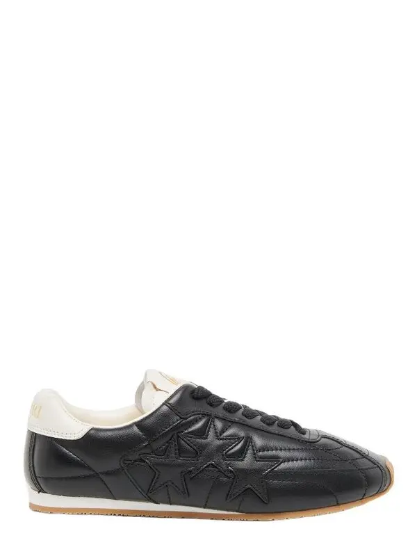 Amiri Pacific Football Leather Sneakers - Black