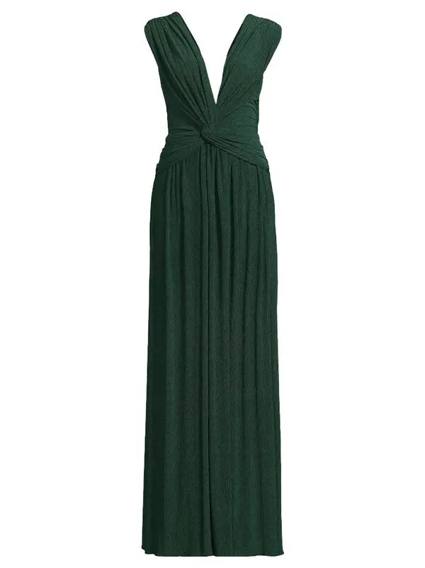 Black Halo Eliora Ruched Gown - Fern