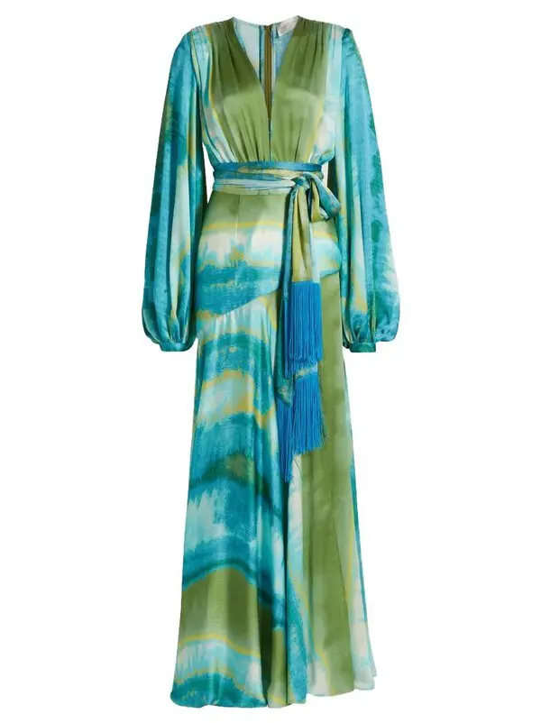 BRONX BANCO Car Coastal Gown - Blue Multi