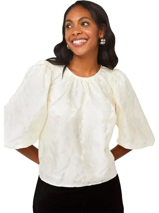 ABBEY GLASS Hadley Top - Ivory