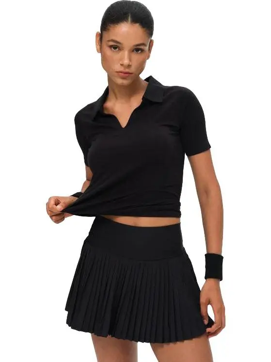 COZY ZERO Performawool Aero Weight Polo - Black