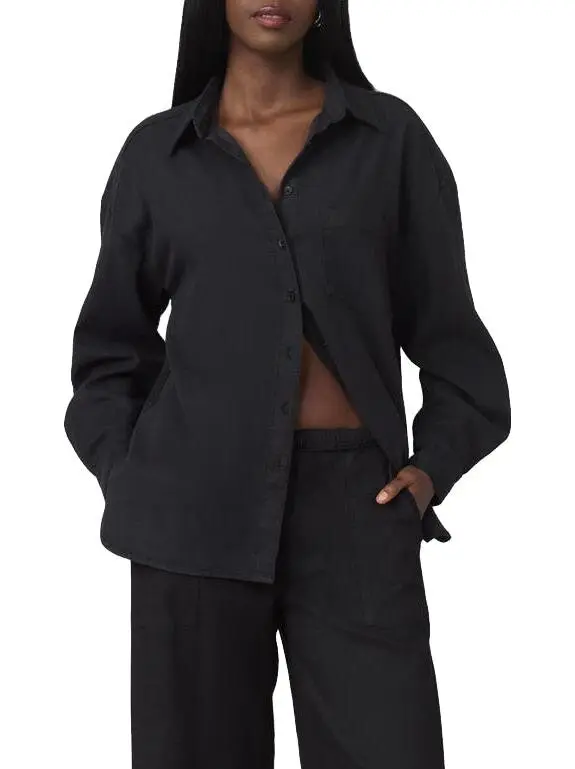 LOLA DENIM Veronica Weekend Blouse - Black