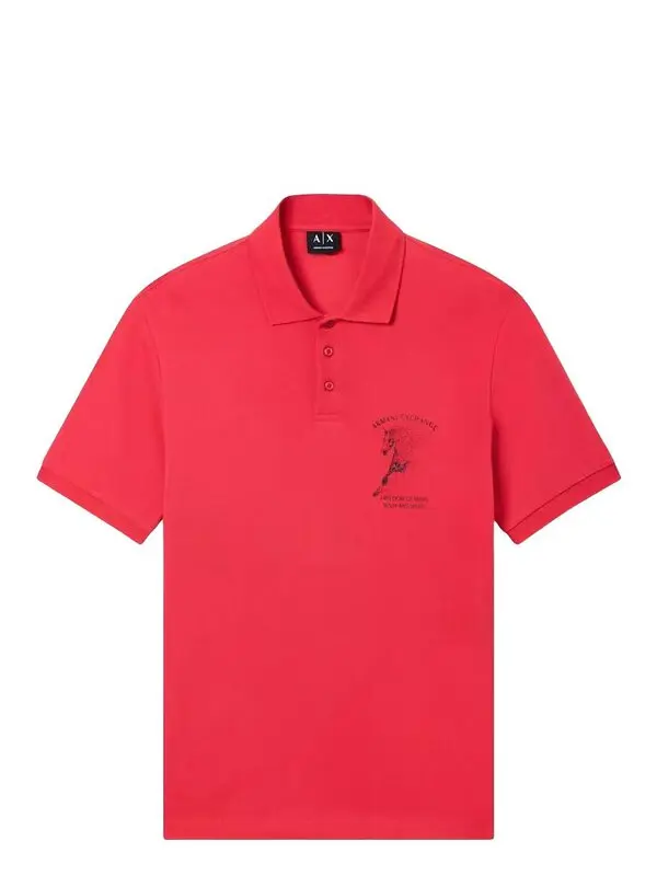 Armani Exchange Short-sleeve Polo Shirt - Red