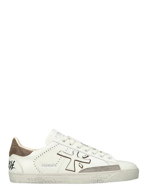 Premiata Steven Leather Trainers - Bone/comb