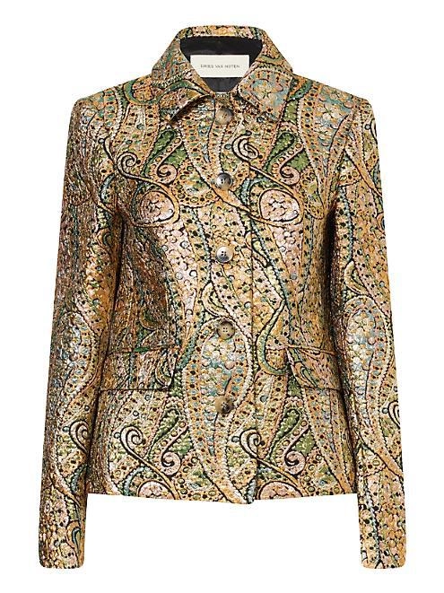 Dries Van Noten Bettsy Metallic-pattern Jacquard Jacket - Multi